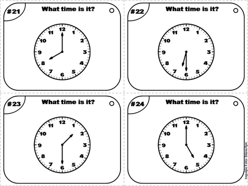 Time to the Half Hour | Teaching Resources