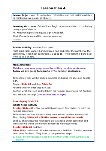 Addition Counting Minibeasts Bugs Insects Worksheets Activities ...