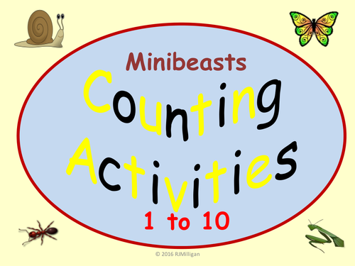 Addition Counting Minibeasts Bugs Insects Worksheets Activities ...