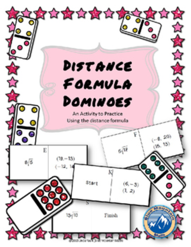 Distance Formula Domino Set | Teaching Resources