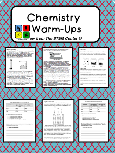 Chemistry: BIG UNIT BUNDLE! | Teaching Resources