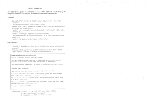 GCSE English Literature Hamlet by William Shakespeare | Teaching Resources