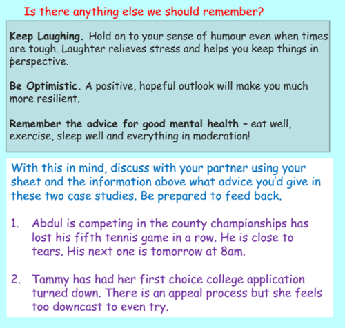 Resilience + Emotional Wellbeing PSHE | Teaching Resources