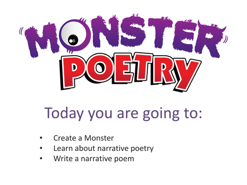Writing a Narrative Poem with a Monster Poetry Theme | Teaching Resources