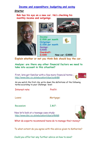 Personal Finance / Careers | Teaching Resources