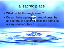 a sacred place | Teaching Resources