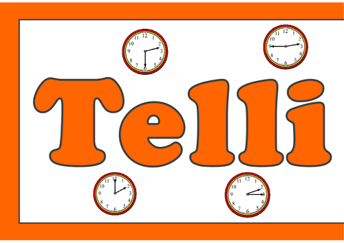 TELLING THE TIME TEACHING RESOURCES EYFS KS 1-2 MATHS NUMERACY OCLOCK ...