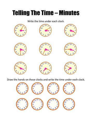 TELLING THE TIME TEACHING RESOURCES EYFS KS 1-2 MATHS NUMERACY OCLOCK ...