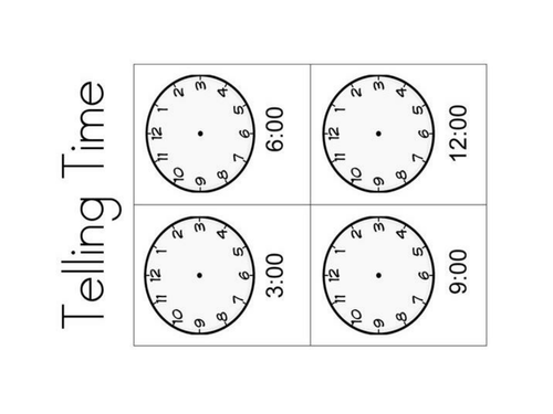 TELLING THE TIME TEACHING RESOURCES EYFS KS 1-2 MATHS NUMERACY OCLOCK ...