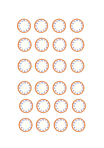 TELLING THE TIME TEACHING RESOURCES EYFS KS 1-2 MATHS NUMERACY OCLOCK ...