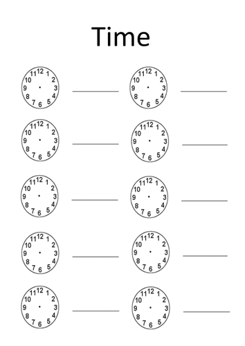 TELLING THE TIME TEACHING RESOURCES EYFS KS 1-2 MATHS NUMERACY OCLOCK ...