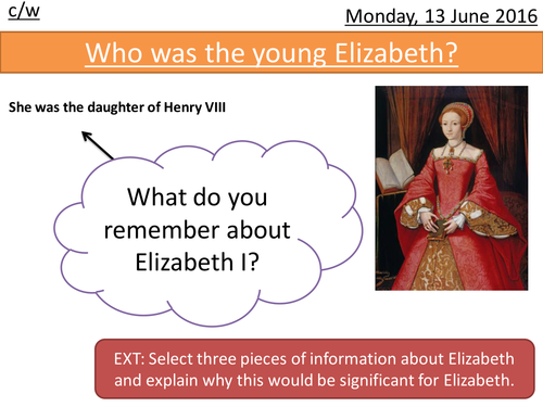 Queen Elizabeth and life in Elizabethan England | Teaching Resources