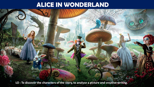 Alice in Wonderland lesson 1 - introduction to the characters - novel ...