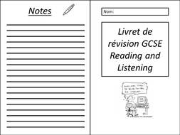 GCSE revision booklet Reading | Teaching Resources
