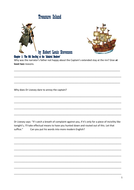 Treasure Island by R. L. Stevenson: Reading / comprehension questions ...