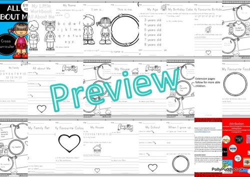 All About Me ( Activity book for EYFS / KS1 ) | Teaching Resources
