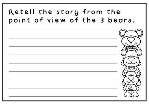 GOLDILOCKS AND THREE BEARS STORY TEACHING RESOURCES EYFS KS 1-2 ...