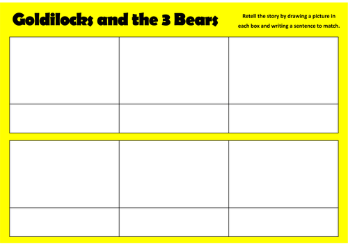 GOLDILOCKS AND THREE BEARS STORY TEACHING RESOURCES EYFS KS 1-2 ...
