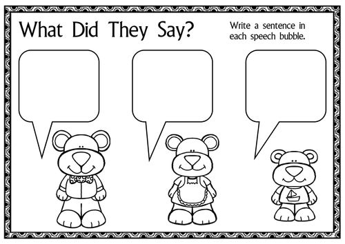 GOLDILOCKS AND THREE BEARS STORY TEACHING RESOURCES EYFS KS 1-2 ...