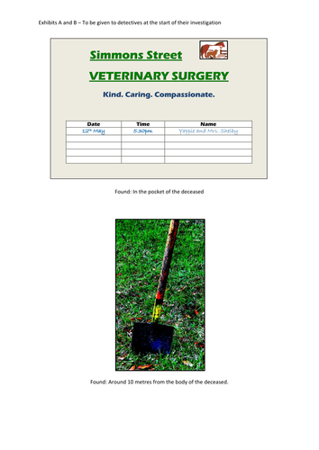 Murder Mystery Investigation! | Teaching Resources