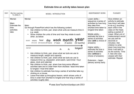 Estimating Time KS2 Worksheets, Lesson Plans and PowerPoint | Teaching ...