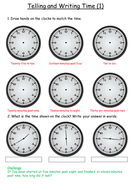 Year 2/3 Matching Analogue Time with Words (Differentiated) | Teaching ...