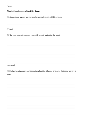 Physical Landscapes in the UK - Coastal, River and Glacial Landscapes ...