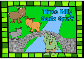 THREE BILLY GOATS GRUFF STORY TEACHING RESOURCES EYFS KS 1-2 LITERACY ...