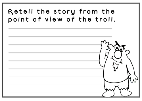 THREE BILLY GOATS GRUFF STORY TEACHING RESOURCES EYFS KS 1-2 LITERACY ...