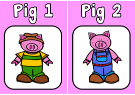 THREE LITTLE PIGS STORY TEACHING RESOURCES EYFS KS 1-2 ENGLISH LITERACY ...