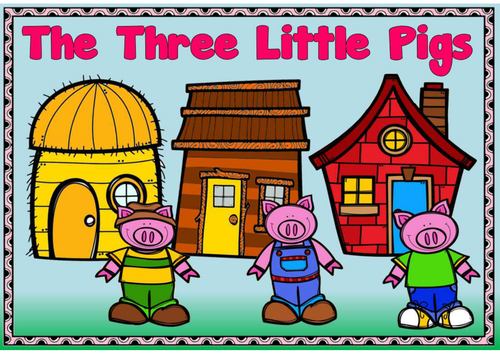 THREE LITTLE PIGS STORY TEACHING RESOURCES EYFS KS 1-2 ENGLISH LITERACY ...