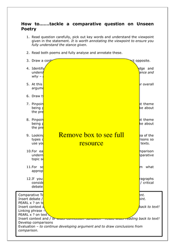 NEW A-Level AQA A English Literature: How to tackle exam questions on ...