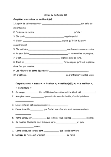 A-level French grammar | Teaching Resources