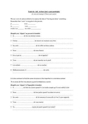 A-level French grammar | Teaching Resources