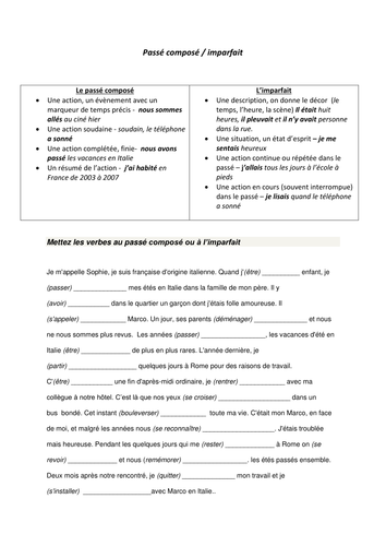 A-level French grammar | Teaching Resources