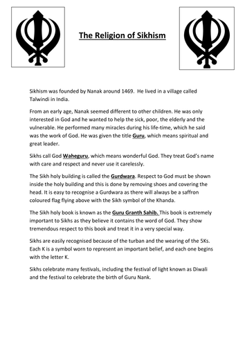 Sikhism | Teaching Resources