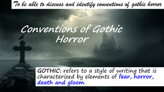 Introduction to Gothic KS3 | Teaching Resources