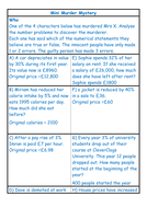 Reverse percentages mini murder mystery | Teaching Resources