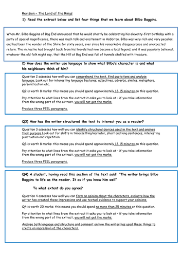 NEW AQA English Language revision - Language Paper 1 - KS3 | Teaching ...