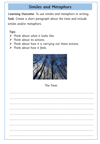Similes and Metaphors | Teaching Resources
