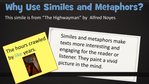 Similes, Metaphors, Personification and Alliteration | Teaching Resources