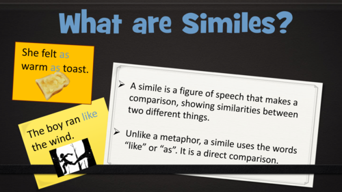 Similes, Metaphors, Personification and Alliteration | Teaching Resources