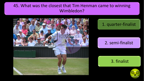 Wimbledon / Tennis Quiz | Teaching Resources