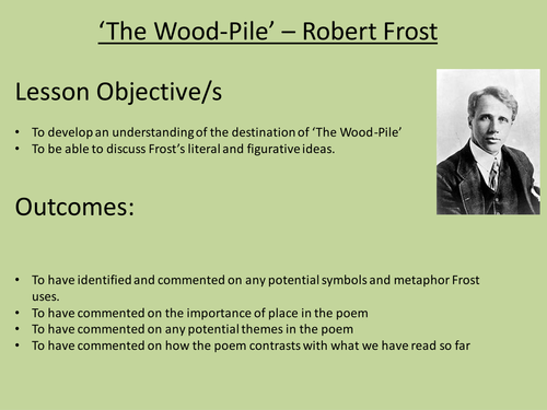AQA English Literature LITB1 Anthology Robert Frost | Teaching Resources