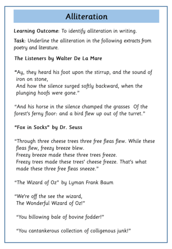 Personification, Alliteration, Similes and Metaphors 47 Worksheets ...