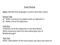 Travel Writing | Teaching Resources