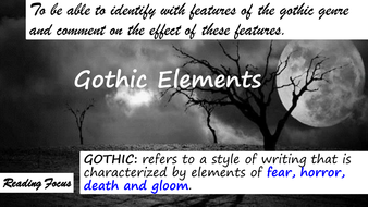 Gothic Elements - KS3 | Teaching Resources