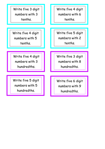 KS2 Maths Place value challenge cards | Teaching Resources