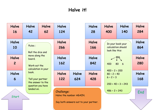 KS2 Maths Halving game and doubling investigation odd and even ...