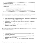 WAGOLL Diary Entry Demon Dentist with parenthesis task | Teaching Resources